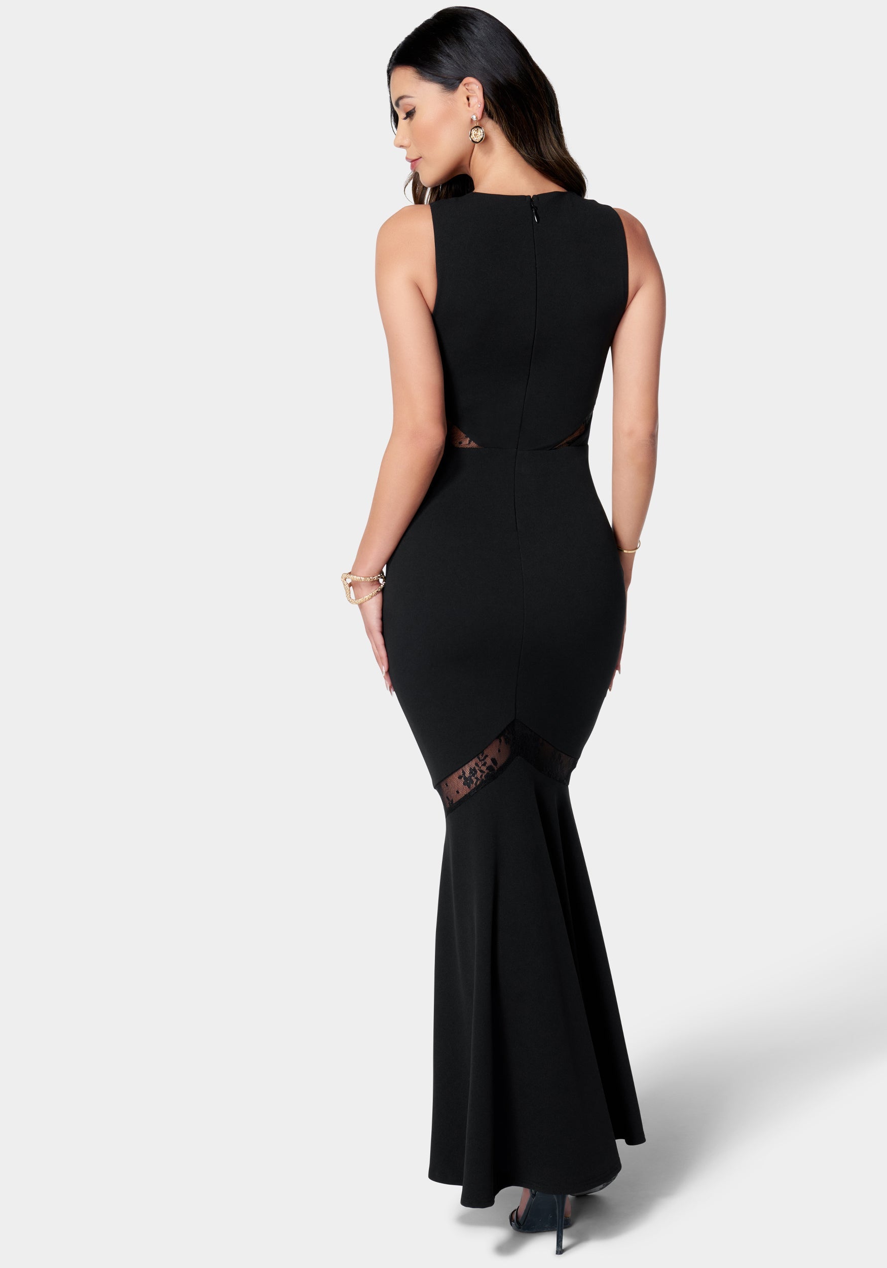 Mesh Inset Gown | bebe