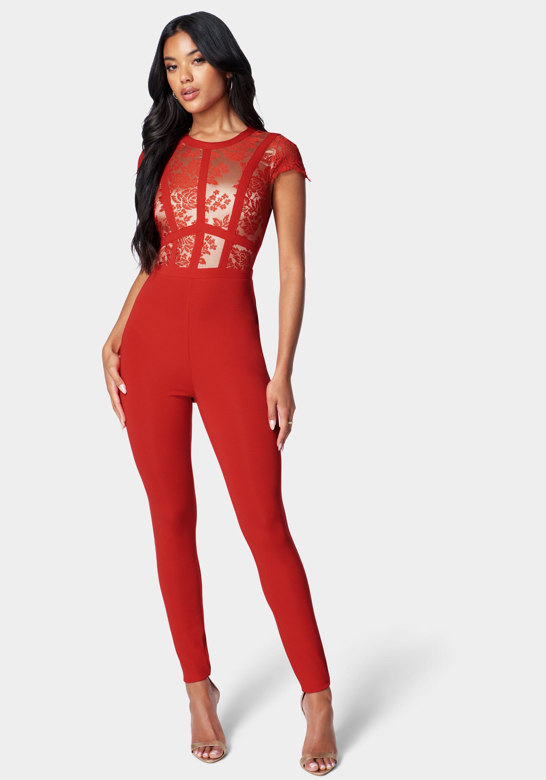 Caged Lace Catsuit – bebe