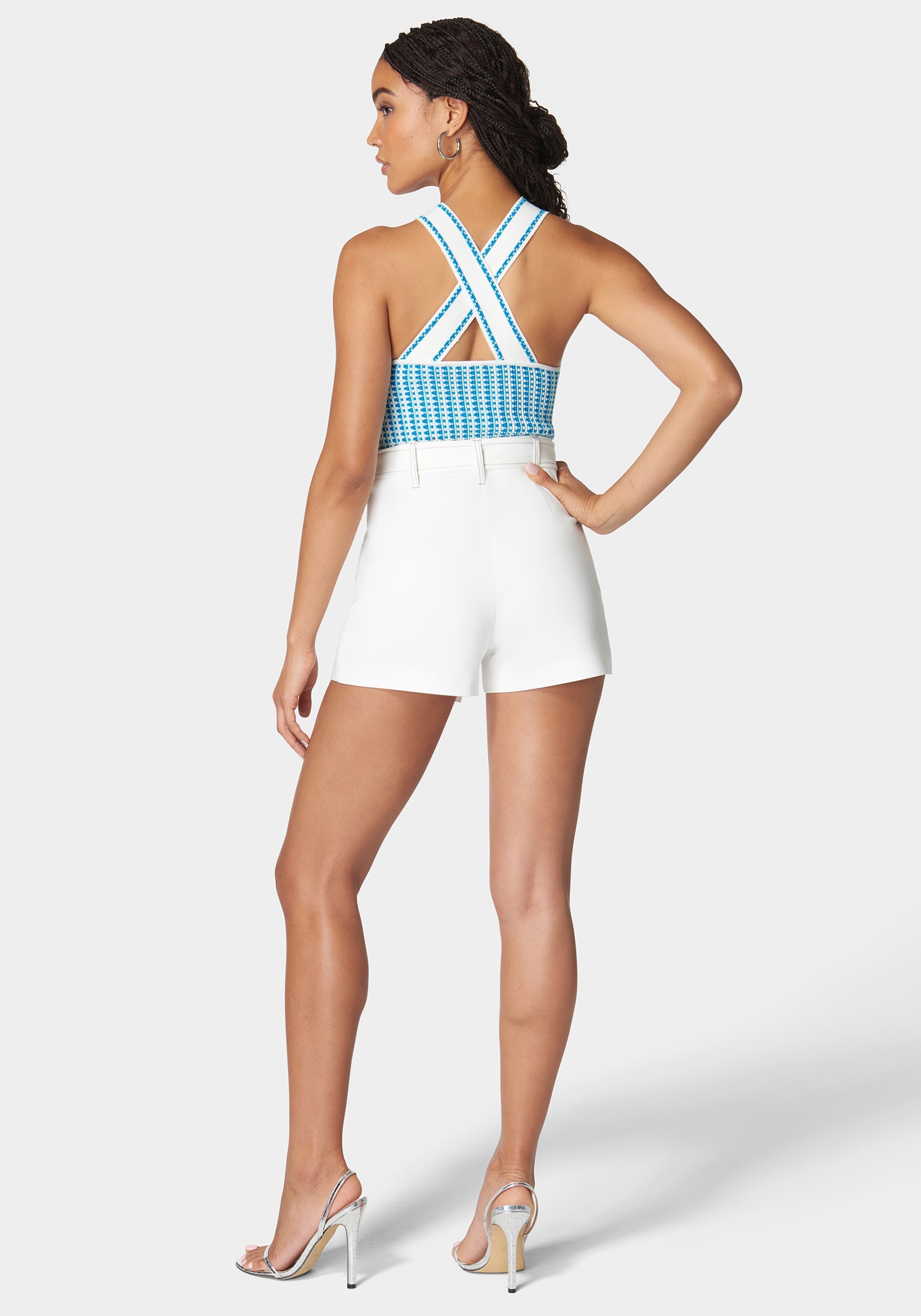 Belted Patch Pocket Mini Skort | bebe