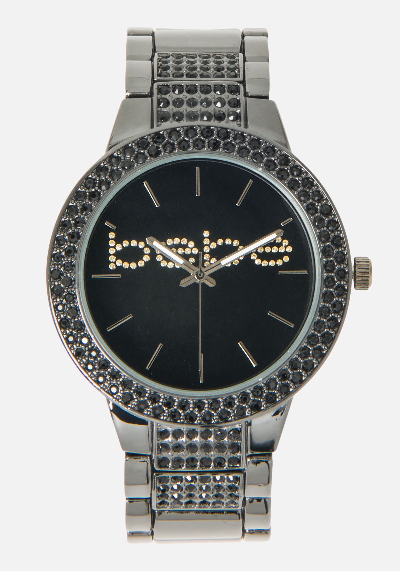Bebe Logo Crystal Bezel Watch – bebe