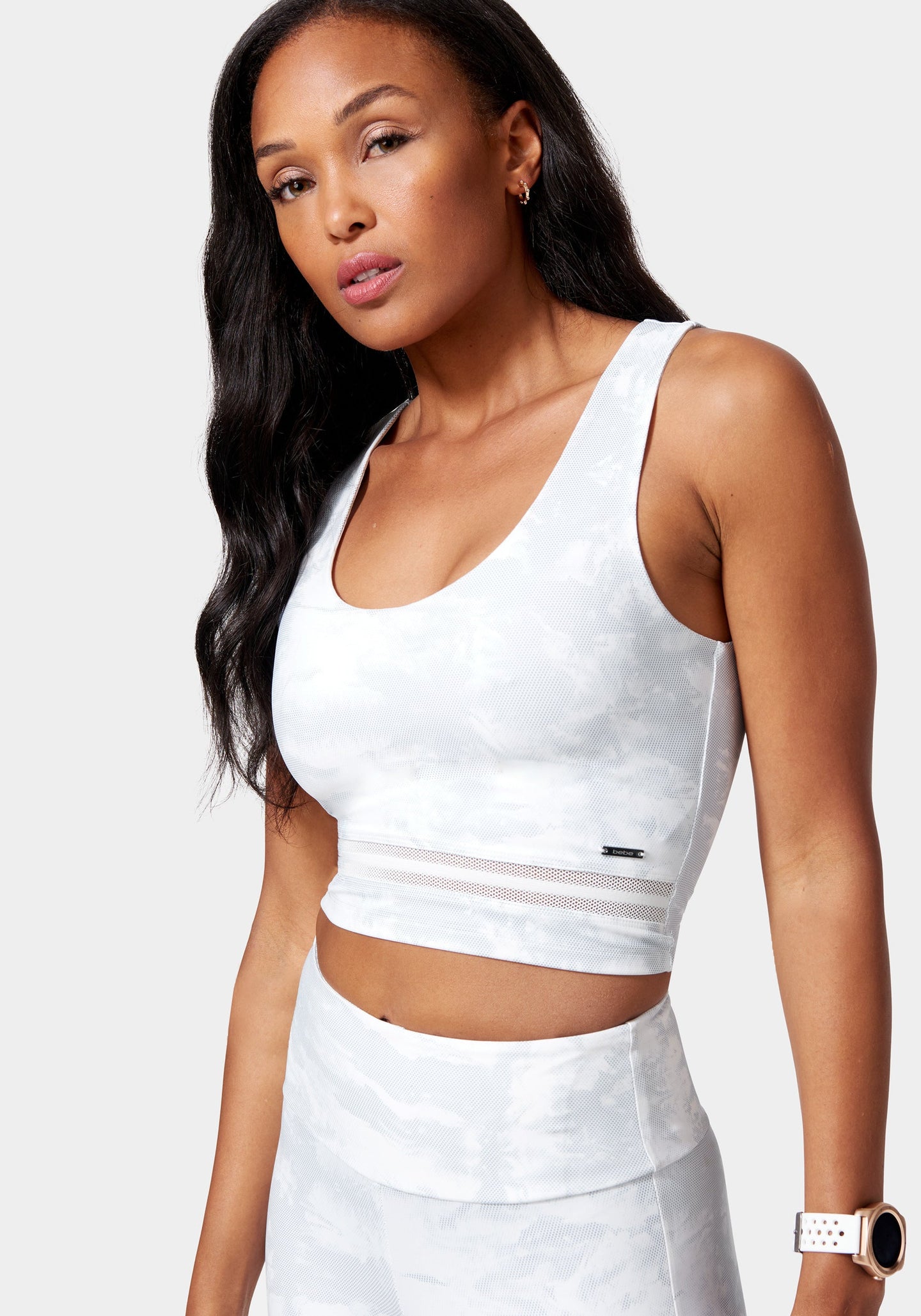 Bebe Logo Tank With Mesh Detail | bebe