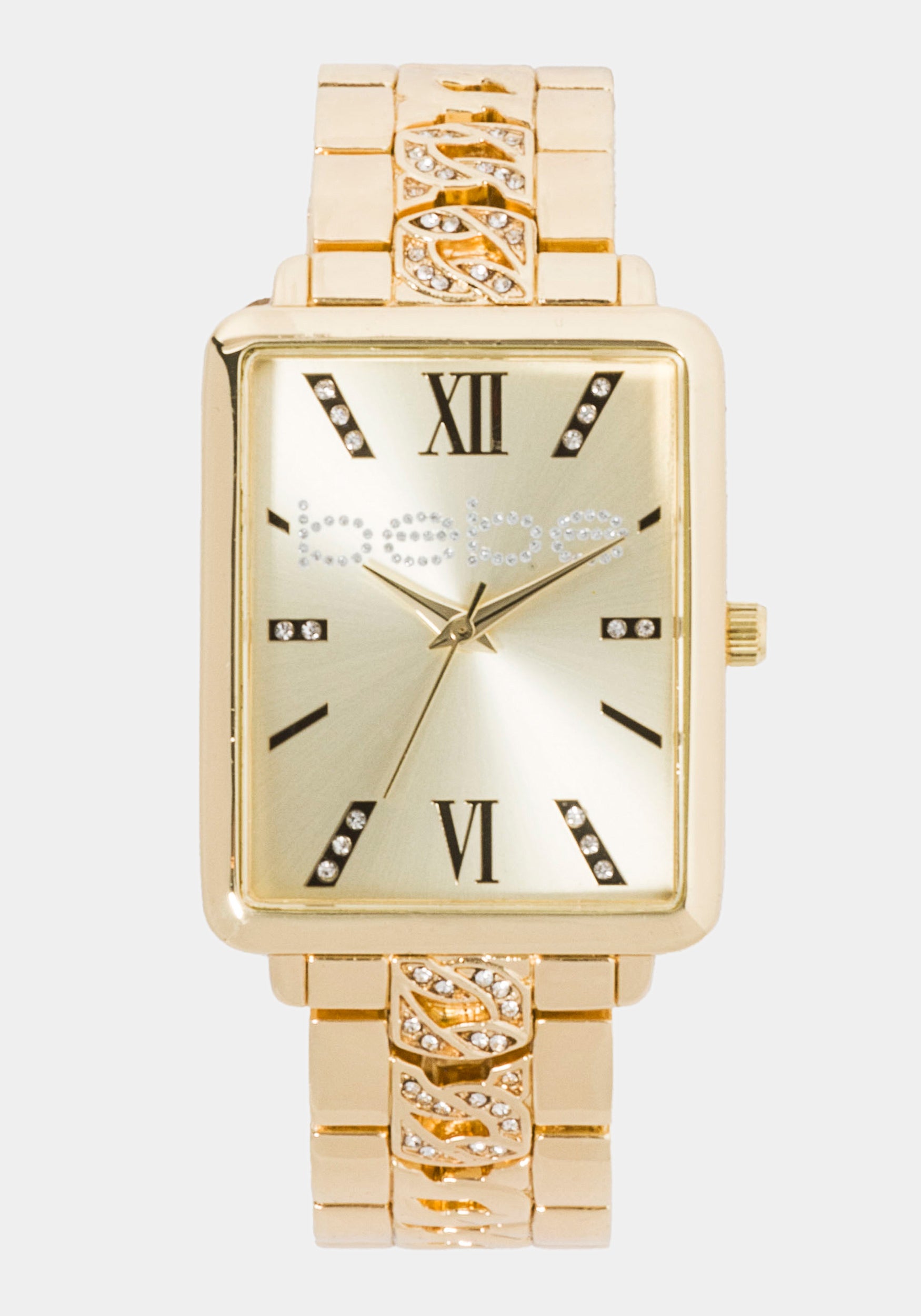 Gold Square Roman Numeral Watch | bebe