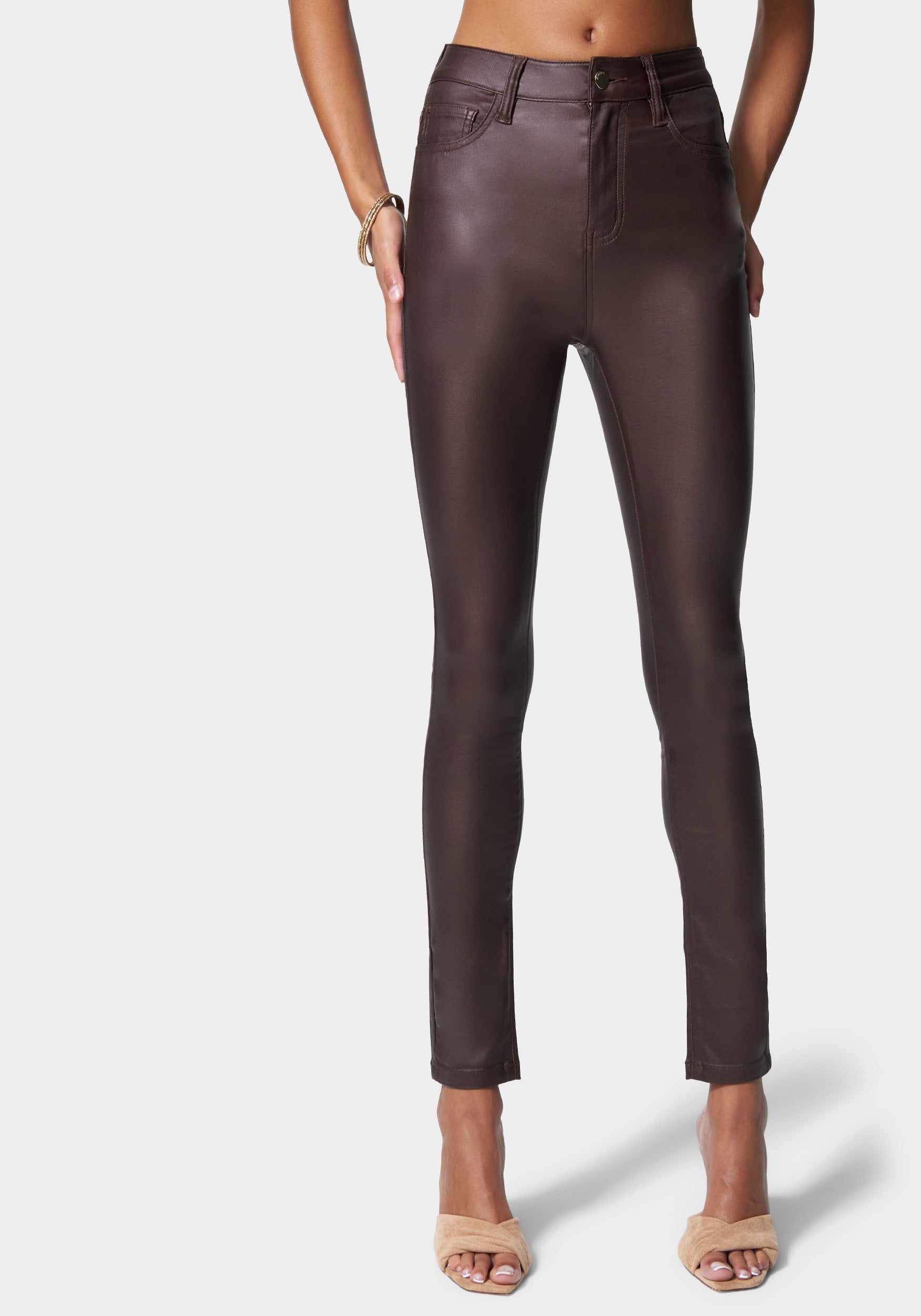 Coated Denim Skinny Jean – bebe