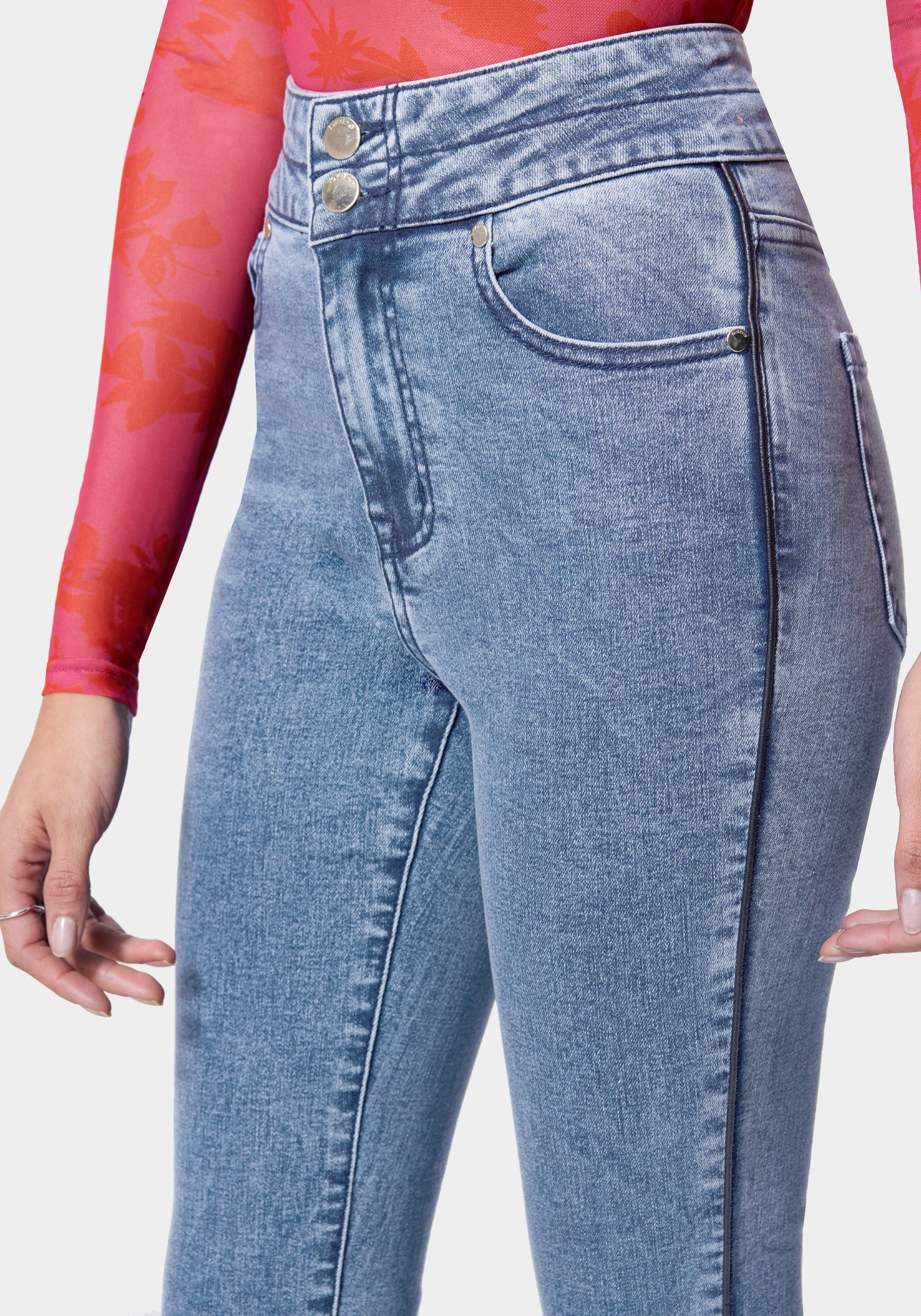 High Waist Skinny Leg Jeans | bebe