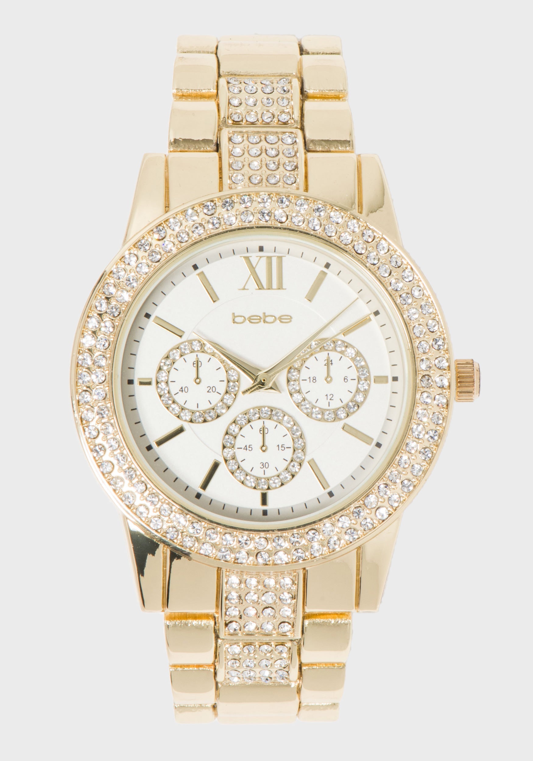 Gold Crystal Bezel Watch – bebe