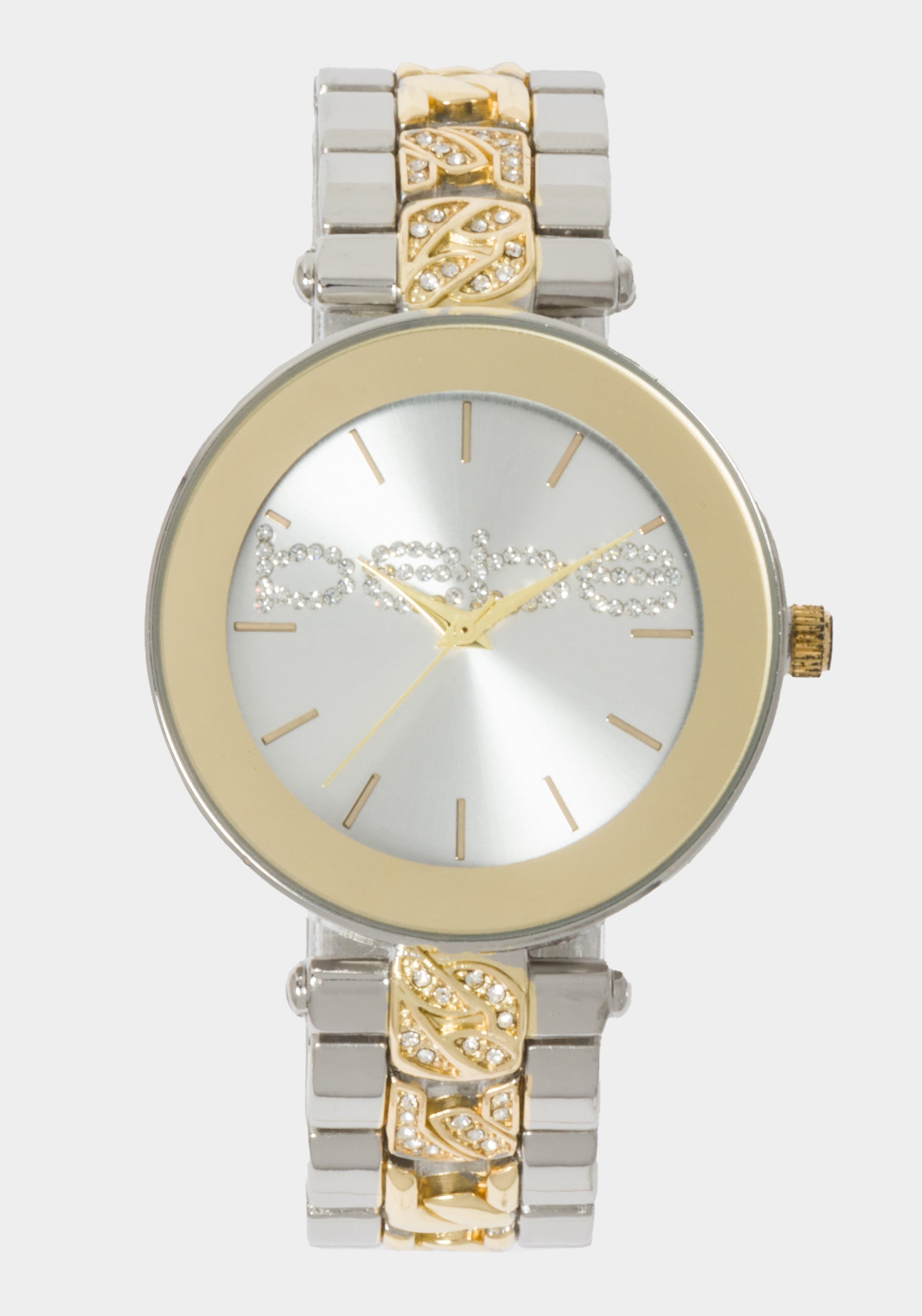 Silver Smooth Dial Smooth Bezel Watch | bebe