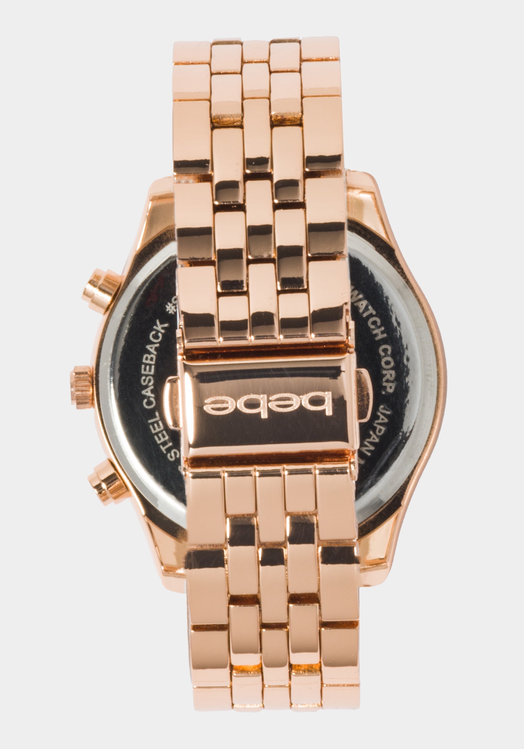 Full Pave Crystal Dial Coin Edge Bezel Watch | bebe